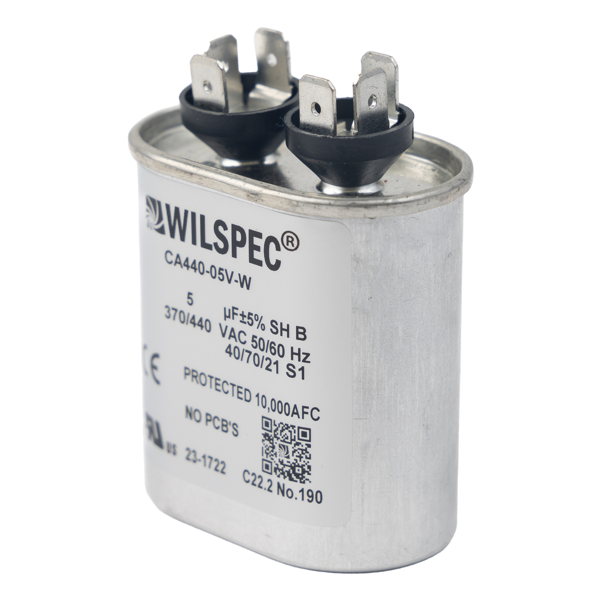 Capacitor - Single (Universal 370 / 440 VAC) – Wilspec Direct, LLC