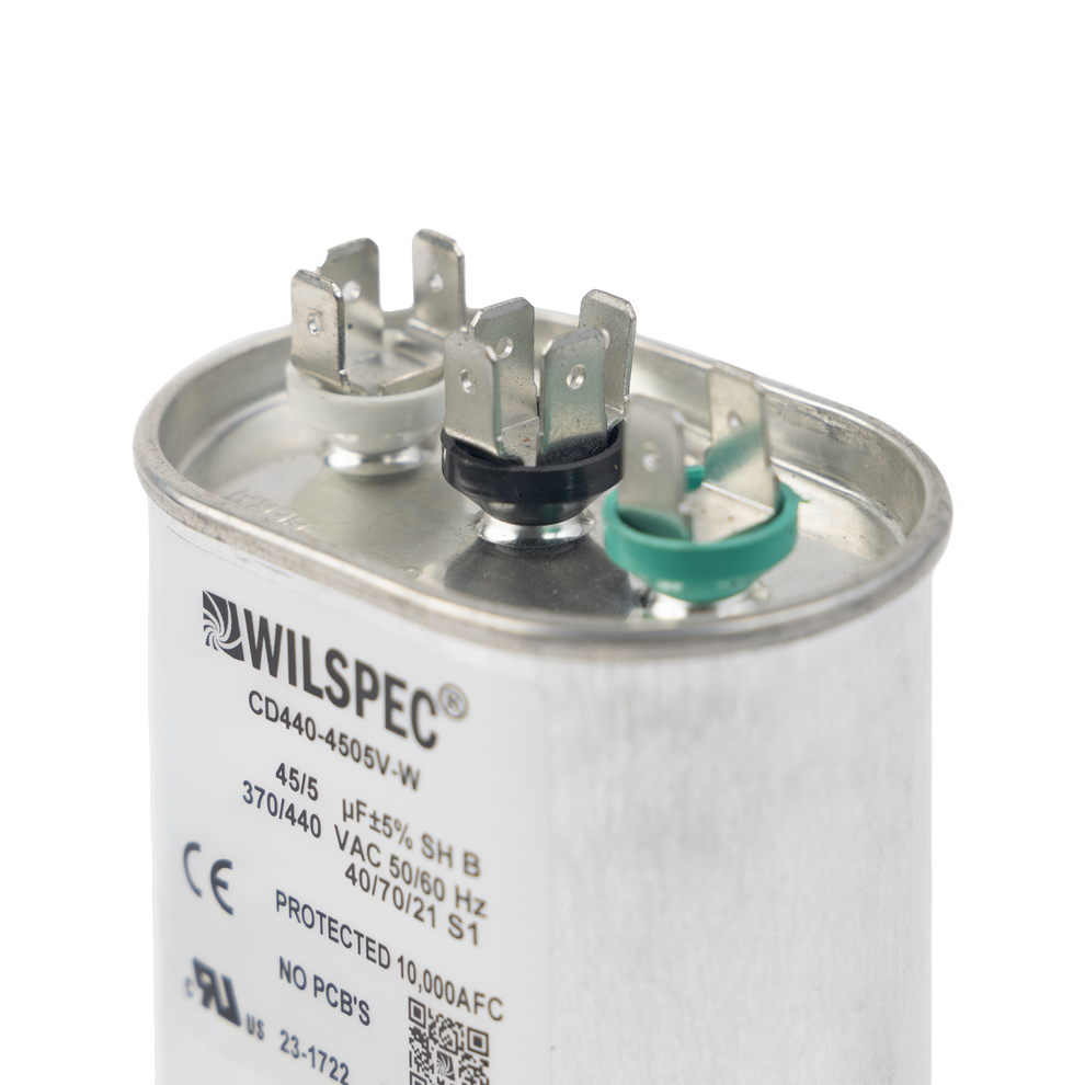 Capacitor - Dual (Universal 370 / 440 VAC) – Wilspec Direct, LLC